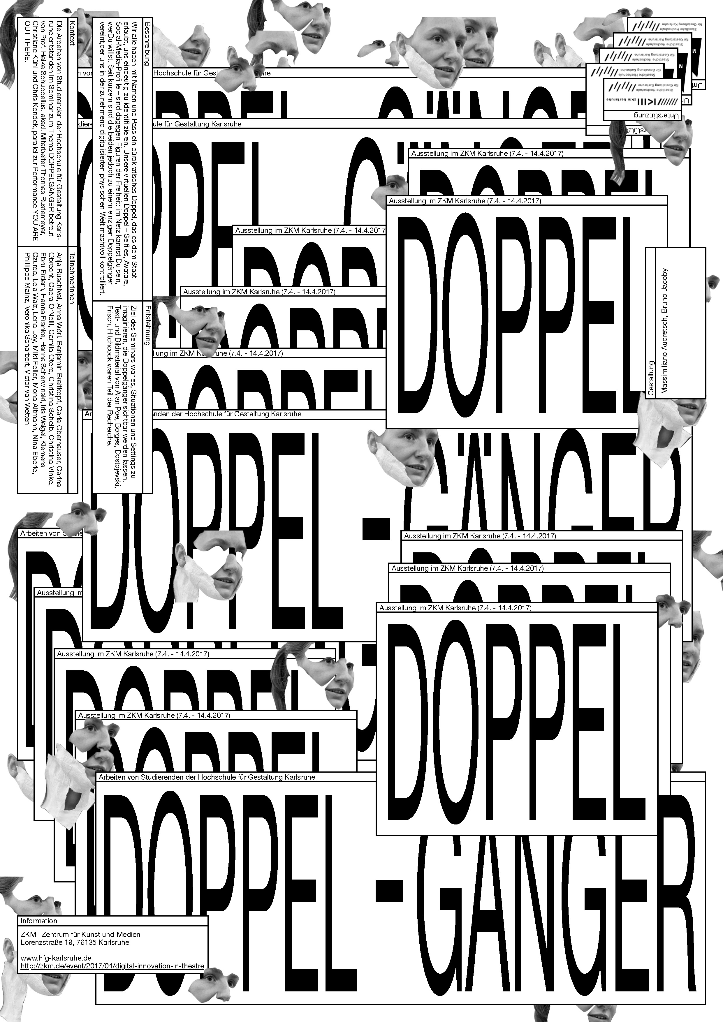 DOPPELGÄNGER Ausstellung von HfG-Studierenden im ZKM – 07.–14.04.2017 ...